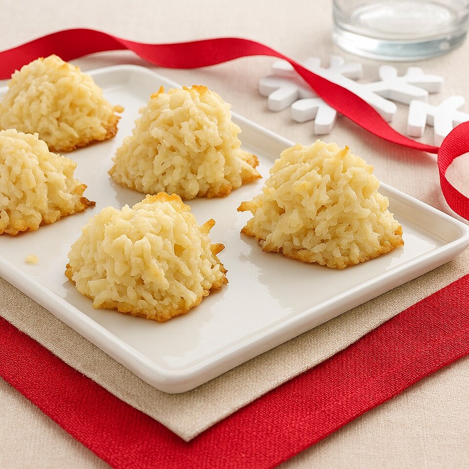Snowy Coconut Macaroons